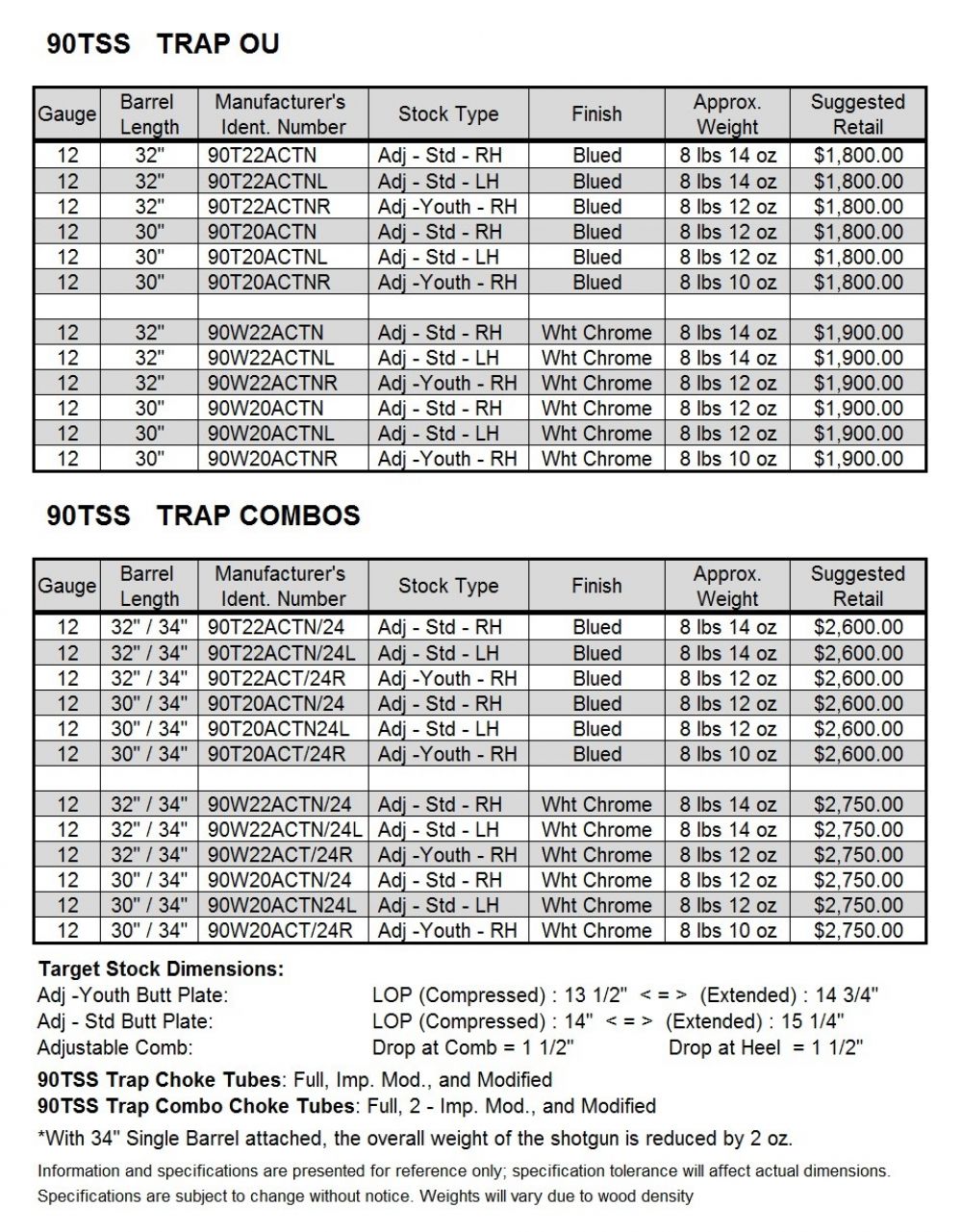90TSS TRAP | SKB Shotguns