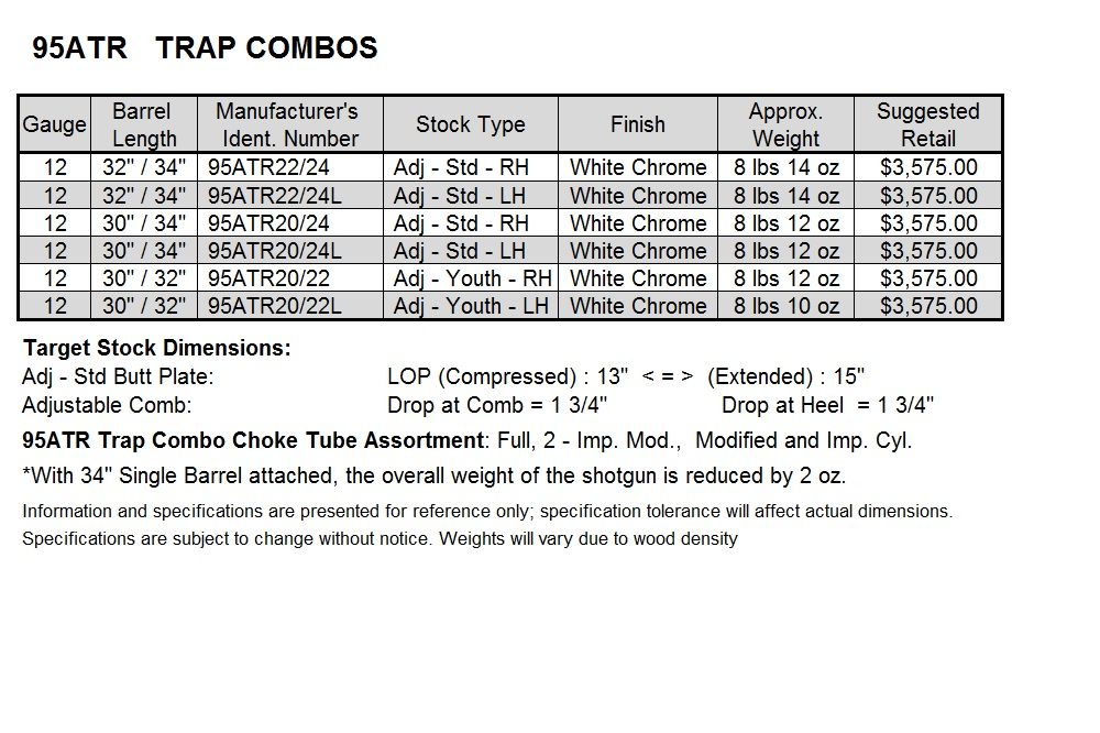 95ATR Combo | SKB Shotguns